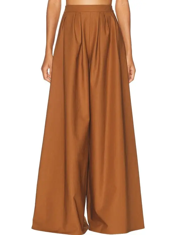 Carolina Herrera Palazzo Pant - Nutmeg