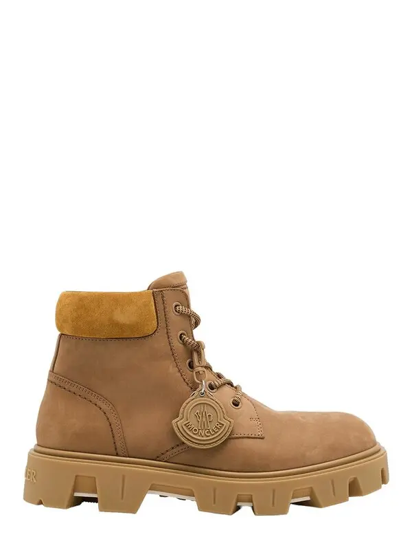 Moncler Peak City Lace-up Boots - Khaki