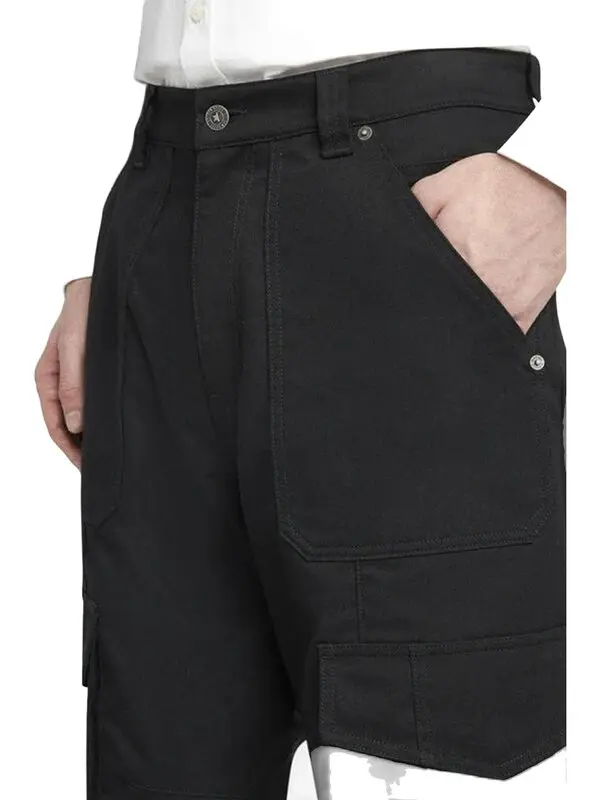 GOLDEN GOOSE Cotton Cargo Pants - Black