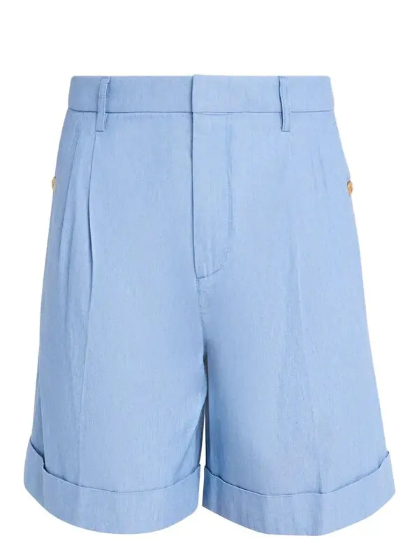 Valentino Garavani Cuffed Bermuda Shorts - Denim