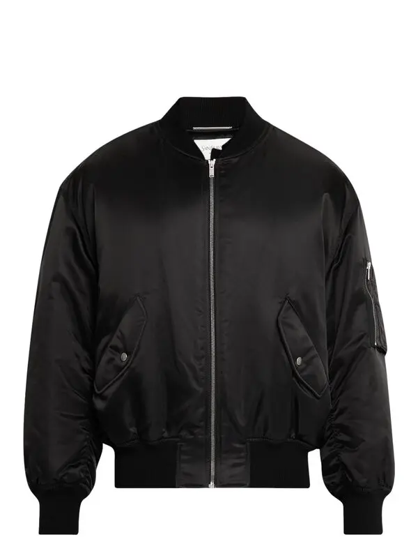 Saint Laurent Oversized Boule Bomber Jacket - Nero