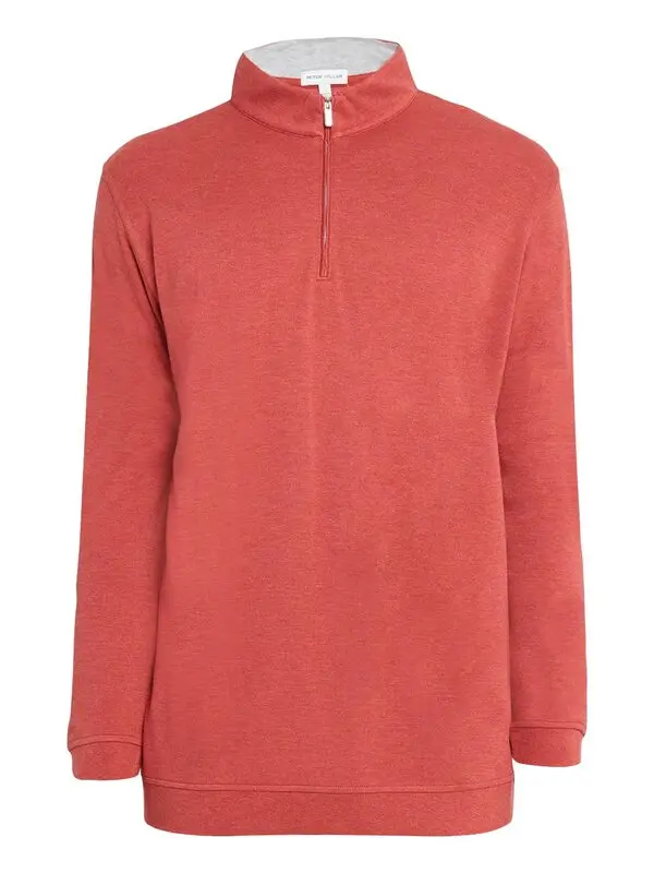 Peter Millar Crown Comfort Quarter-zip Pullover - Sparrow Red