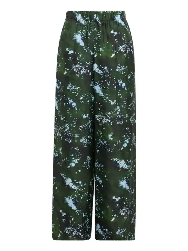 lafayette 148 new york - Abstract-Print Silk Pants