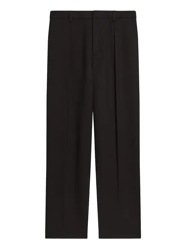 Helmut Lang Pleated Tapered Trousers - Blk