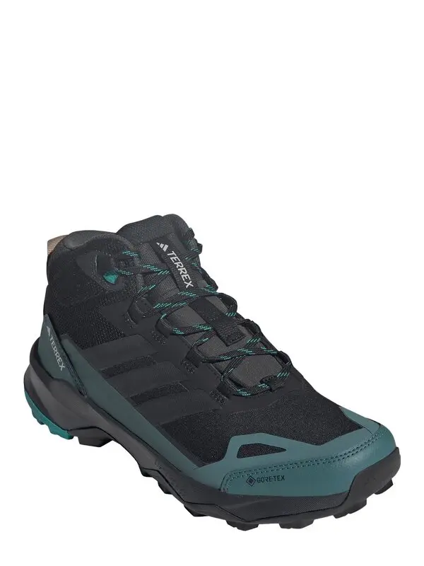 Adidas Gender Inclusive Terrex Skychaser Ax5 Gore-tex Waterproof Hiking Boot - Black/carbon/pure Teal