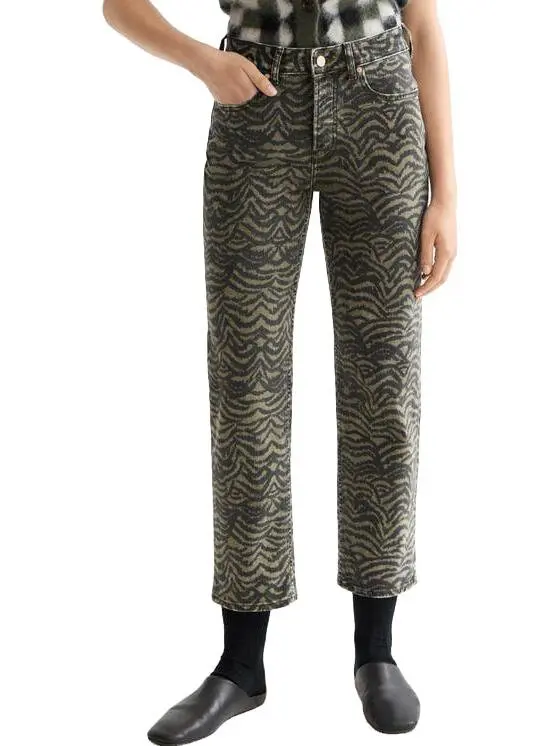 Scotch & Soda Sky Print Ankle Straight Leg Jeans - Ikat Feather Thyme