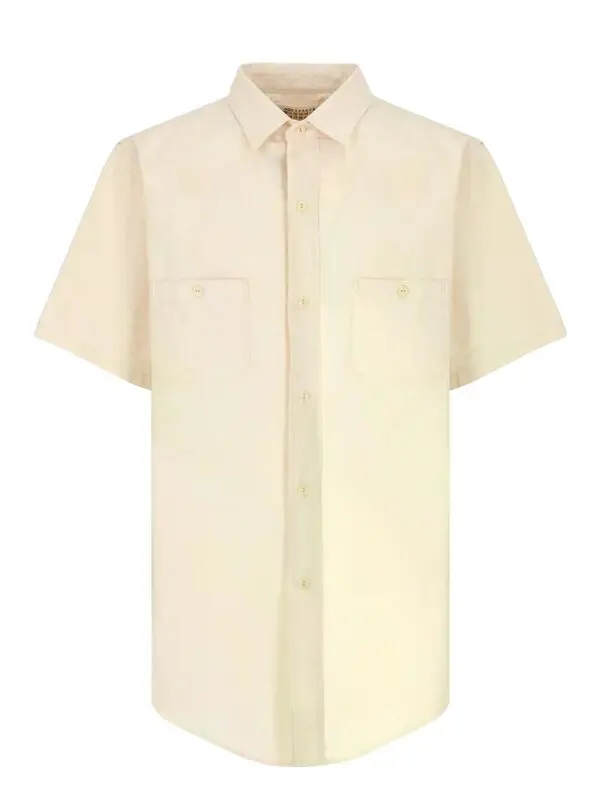 MAISON MARGIELA Short-sleeve Chest-pocket Shirt - Neutrals