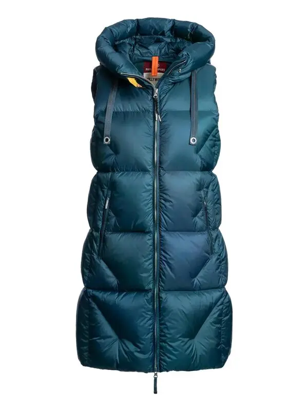 PARAJUMPERS Hooded Quilted Vest - Blue