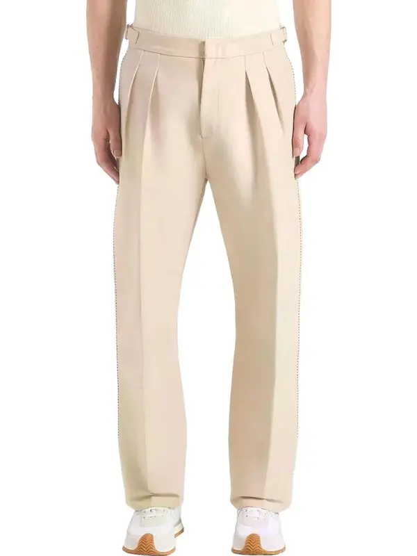 Manière De Voir Nolan Twin-pleat Trousers - Neutrals