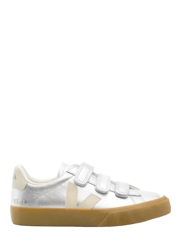 VEJA Leather Recife Sneakers - Silver