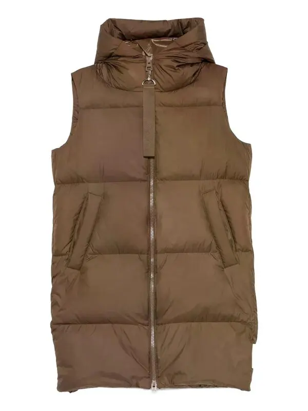 Marc O'polo Hooded Quilted Vest - Brown