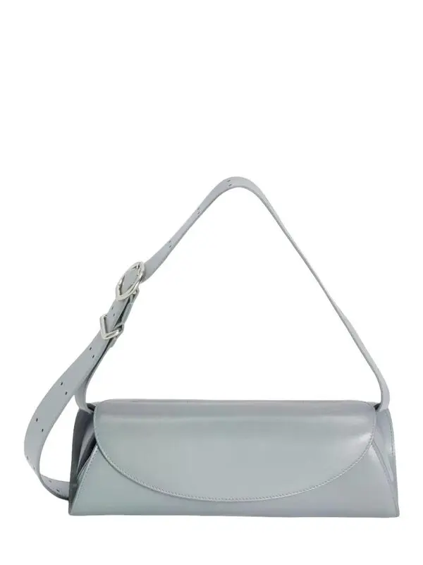 JIL SANDER Small Cannolo Shoulder Bag - Grey