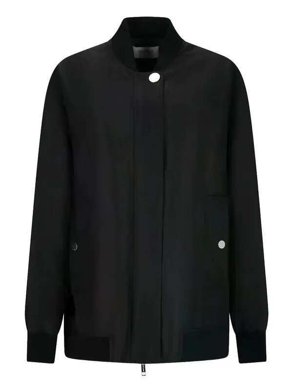 Sportmax Button-fastening Bomber Jacket - Black