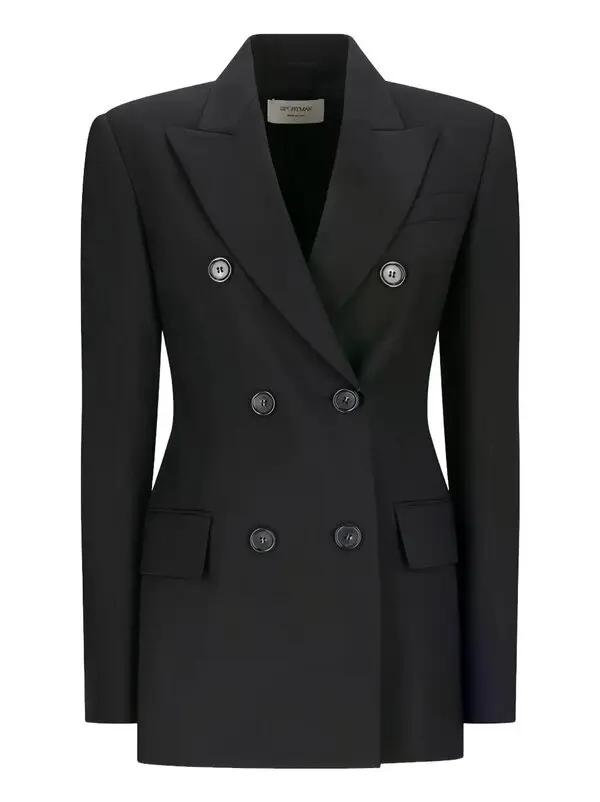 Sportmax Adamo Double-breasted Blazer - Black