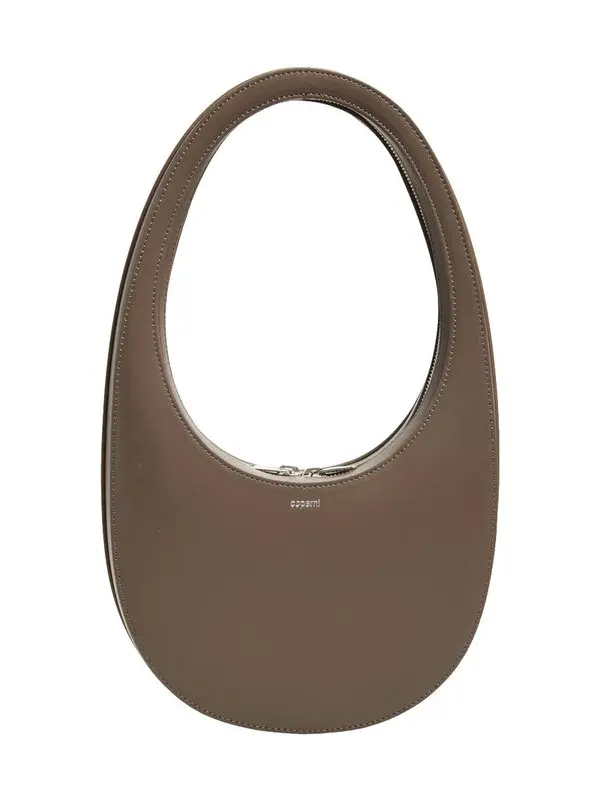 Coperni Swipe Leather Handbag - Brown Brw