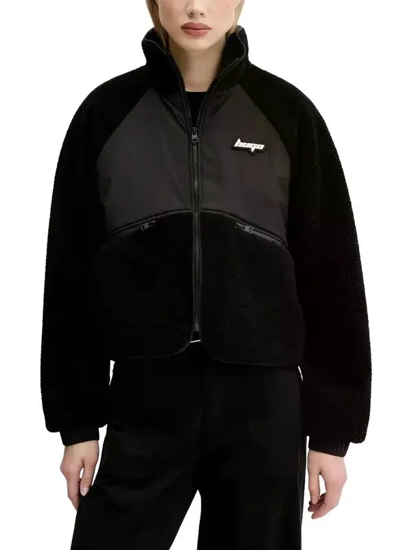 Hugo Panelled Fleece Jacket - Black