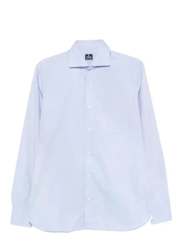 TRUZZI Button-down Pocket Shirt - Blue