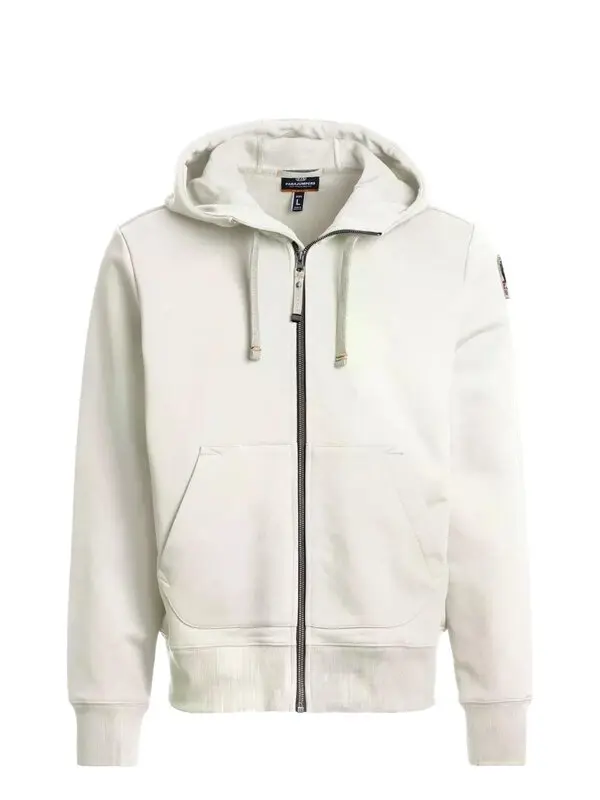 PARAJUMPERS Charley Easy Hooded Zip-up Sweatshirt - White