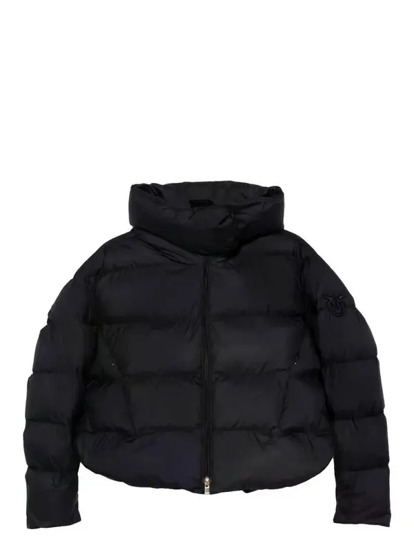 Pinko Quilted High-neck Puffer Jacket - Blue