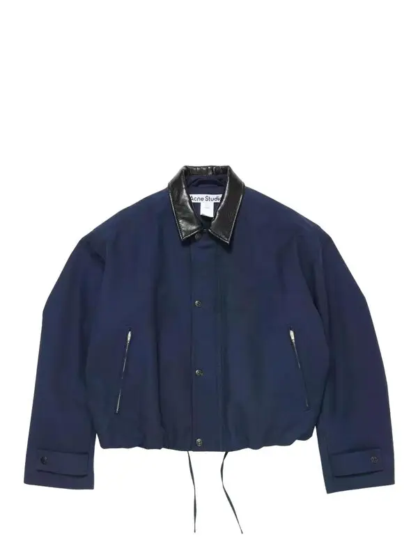 Acne Studios Logo-patch Bomber Jacket - Blue