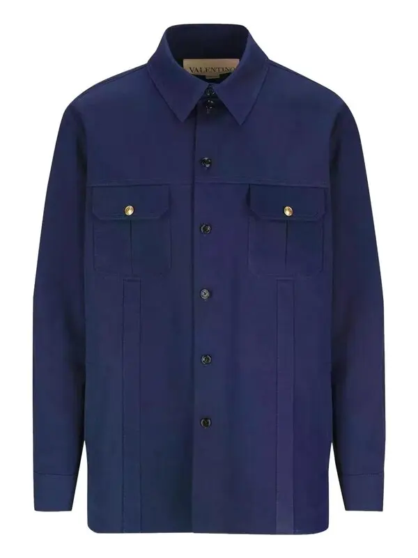 Valentino Garavani Double-pocket Shirt - Blue