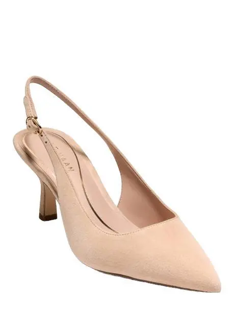Cole Haan Hansell Slingback Pointed Toe Pump - Ch Tuscan Sand Suede