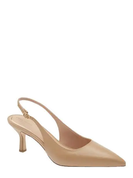 Cole Haan Hansell Slingback Pointed Toe Pump - Tuscan Sand Leather