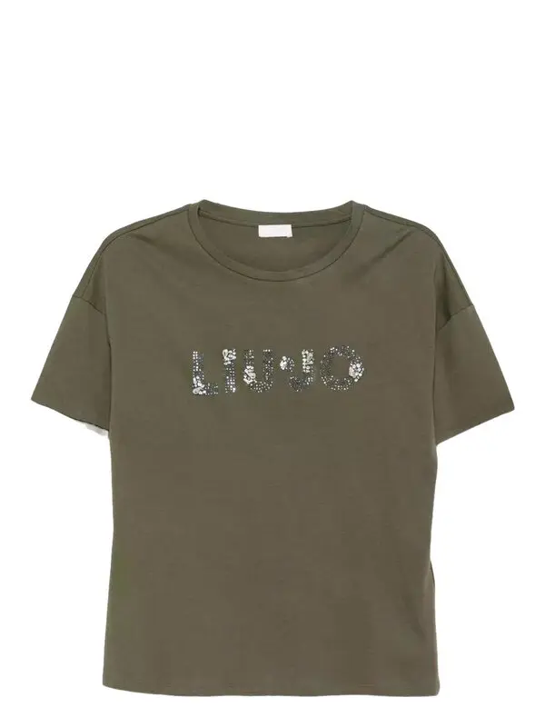 Liu Jo Sequin-embellished Cotton T-shirt - Green
