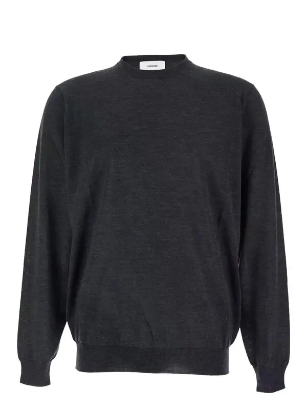 LARDINI Crew Neck Sweater - Grey