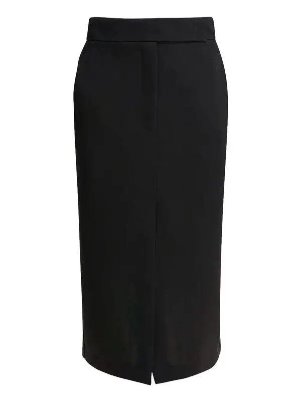 SEMPER Double Slit Midi Skirt - Black