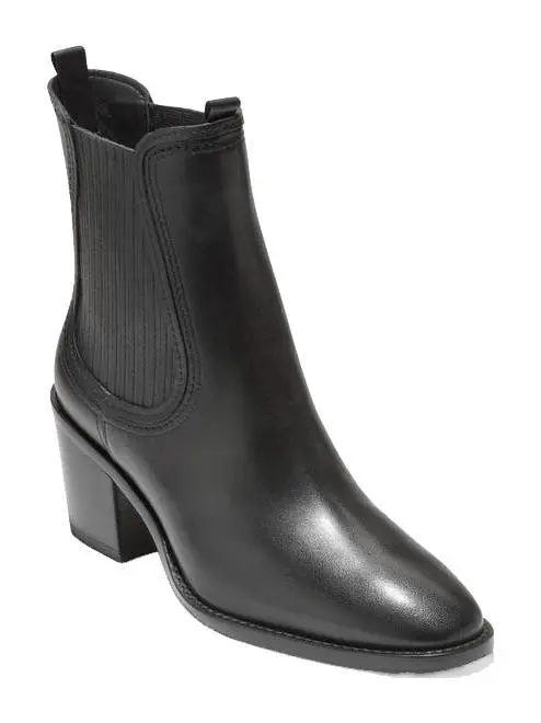 Cole Haan Janelle Chelsea Boot - Black Leather