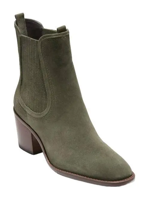Cole Haan Janelle Chelsea Boot - Olive Night Suede