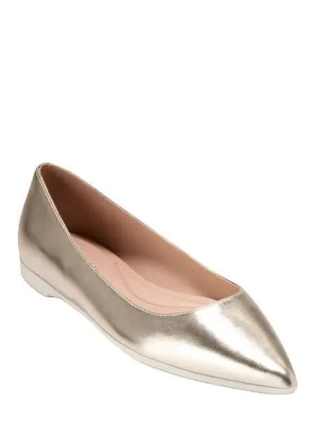 Cole Haan Grand Ambition 2.0 Ballet Flat - Soft Gold Leather