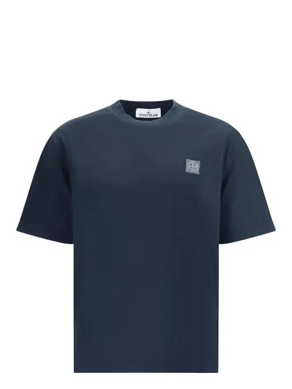 Stone Island Logo-patch T-shirt - Blue