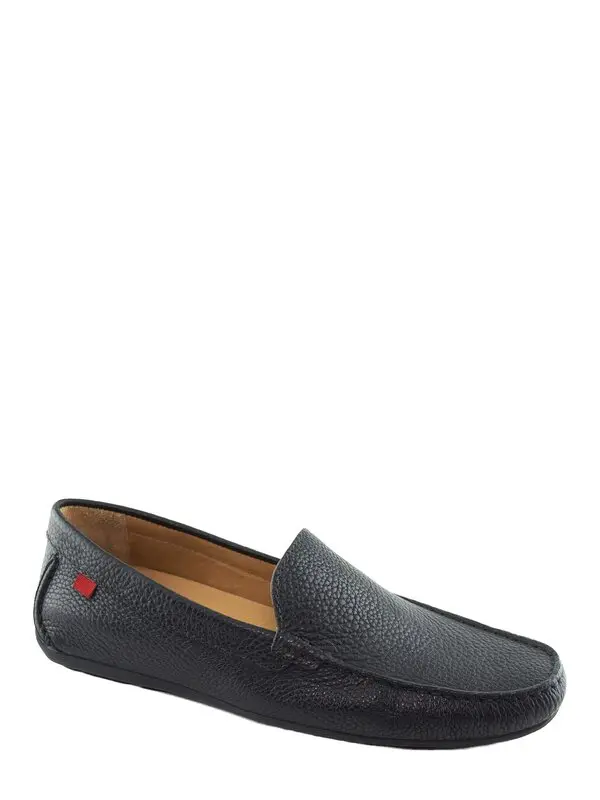 MARC JOSEPH NEW YORK Broadway Leather Venetian Driver Loafer - Black