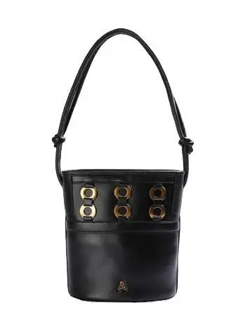 SCALPERS Cube Sandal Bucket Bag - Black