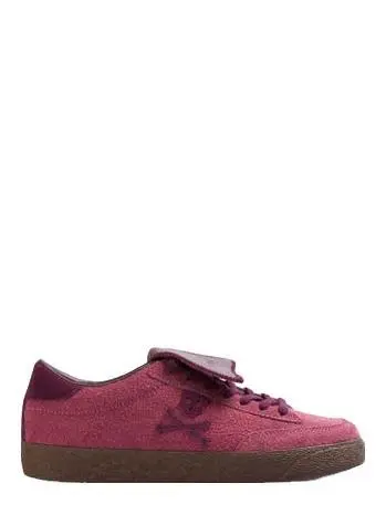 SCALPERS Leather Gala Tongue Sneakers - Burgundy