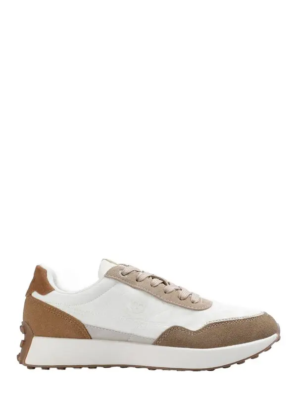 SCALPERS Oregon Suede Sneakers - Offwhite-camel