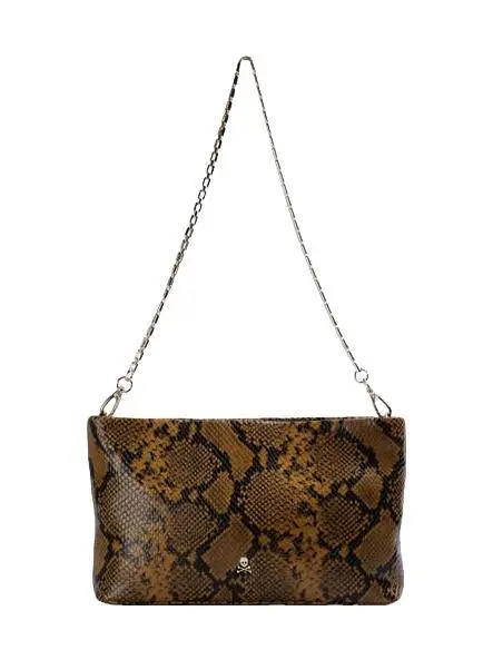 SCALPERS Leather Drawstring Bag - Brown