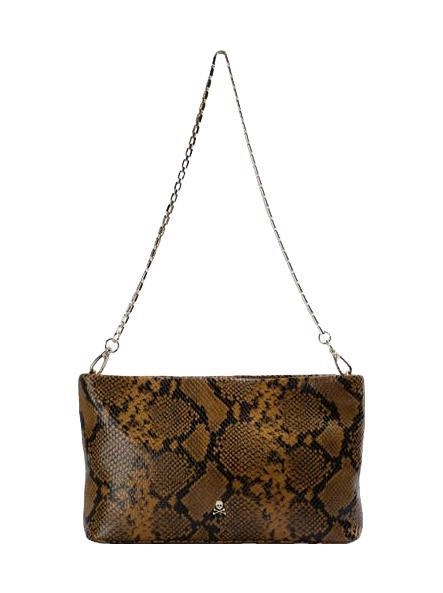 SCALPERS Leather Drawstring Bag - Brown
