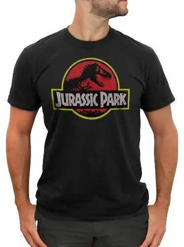 JURASSIC PARK T Rex Logo Graphic T-shirt - Black
