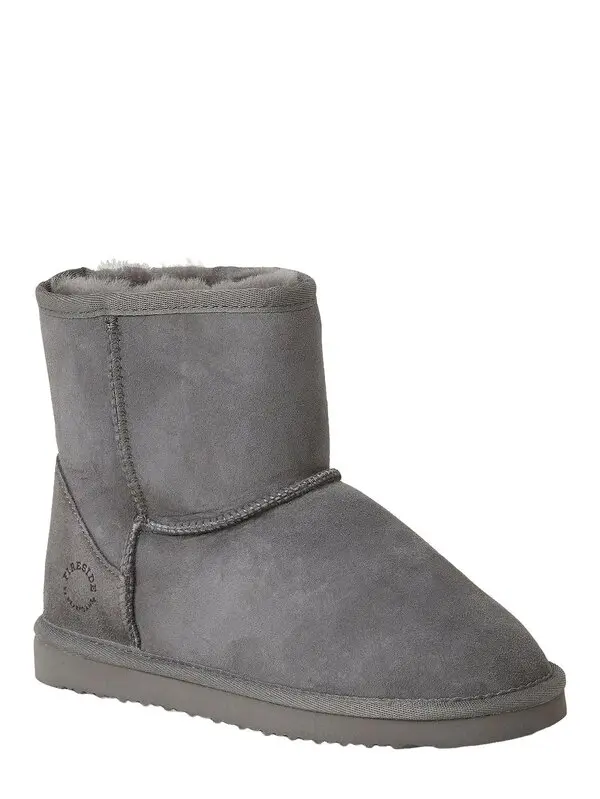 DEARFOAMS Fireside Rosebery Genuine Shearling Pull-on Boots - Grey