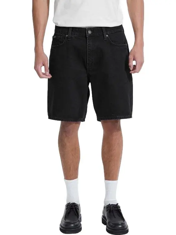 GUESS ORIGINALS Roomy Denim Shorts - Black