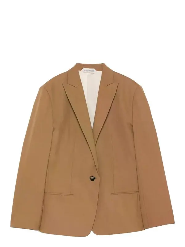 Alberta Ferretti Single-breasted Blazer - Neutrals