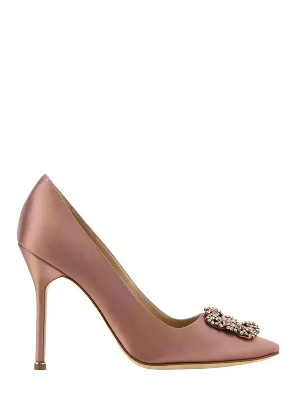 Manolo Blahnik 105mm Hangisi Pumps - Pink