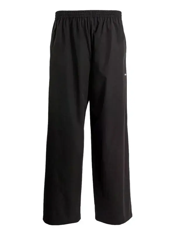Balenciaga Elasticated-waistband Track Pants - Black