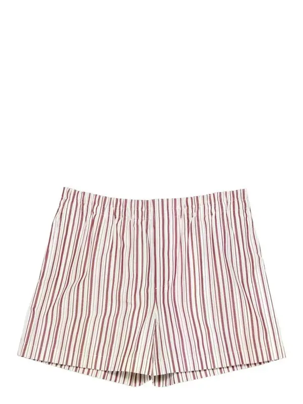 Gucci Striped Cotton Shorts - White