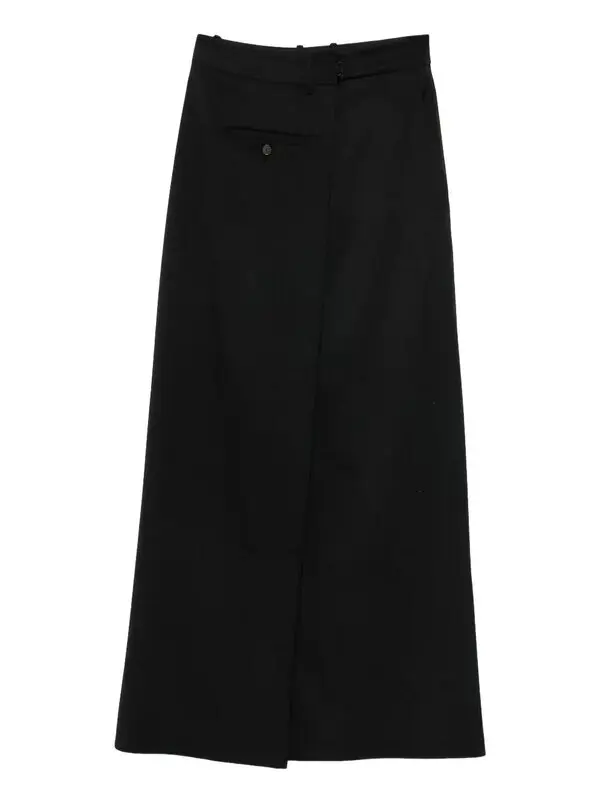 Erika Cavallini Wrap-design Midi Skirt - Black