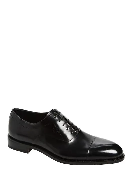 FERRAGAMO Albert Cap Toe Oxford - Nero
