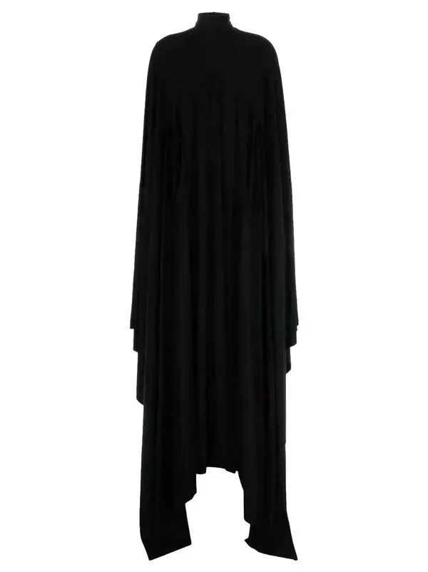 Balenciaga Asymmetric Maxi Dress - Black